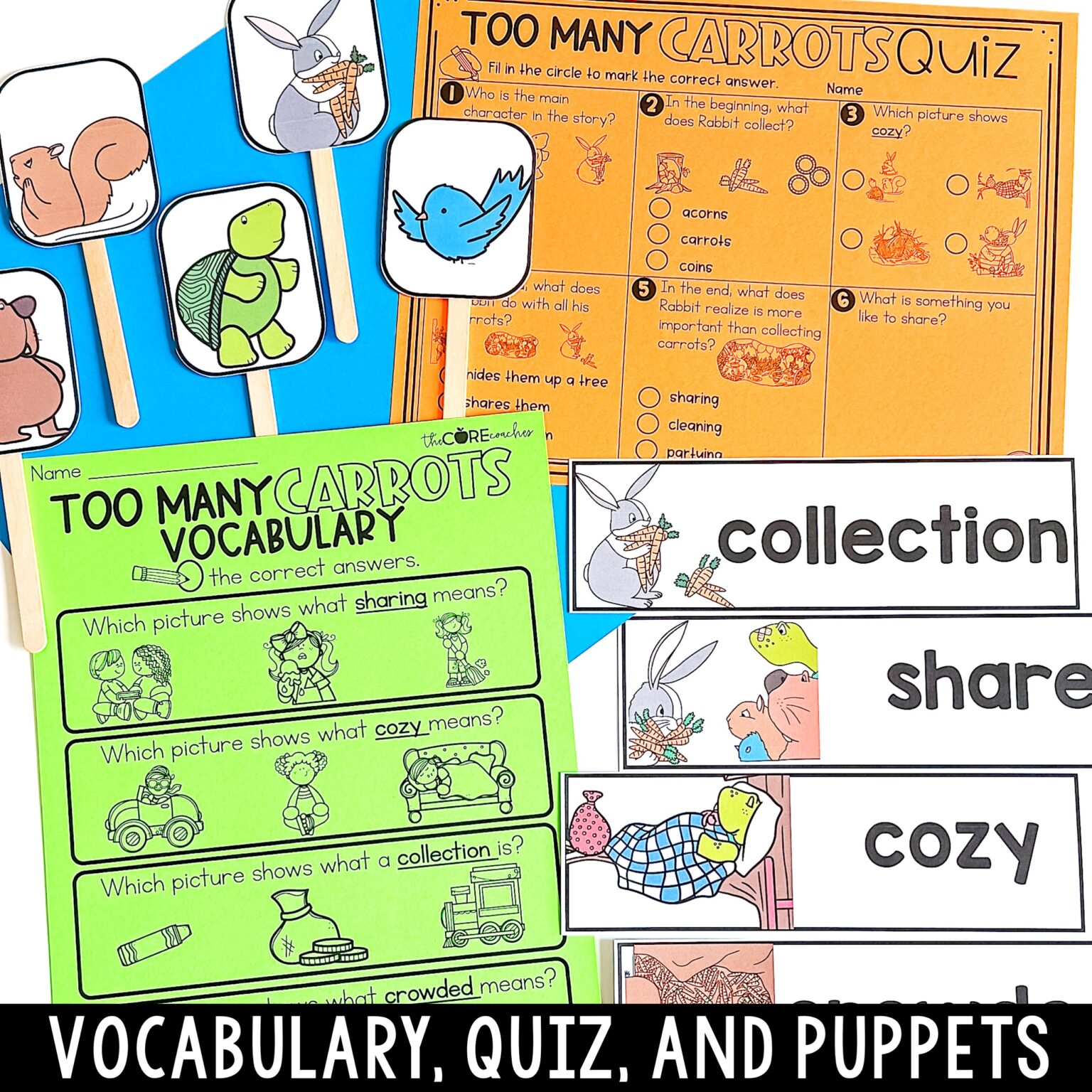 Too Many Carrots - Reading Comprehension Activities