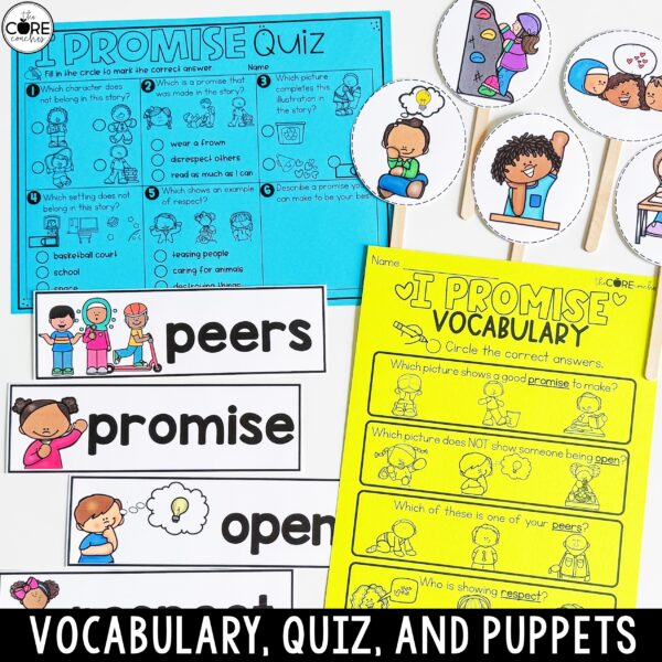 I Promise book companion read aloud activities
