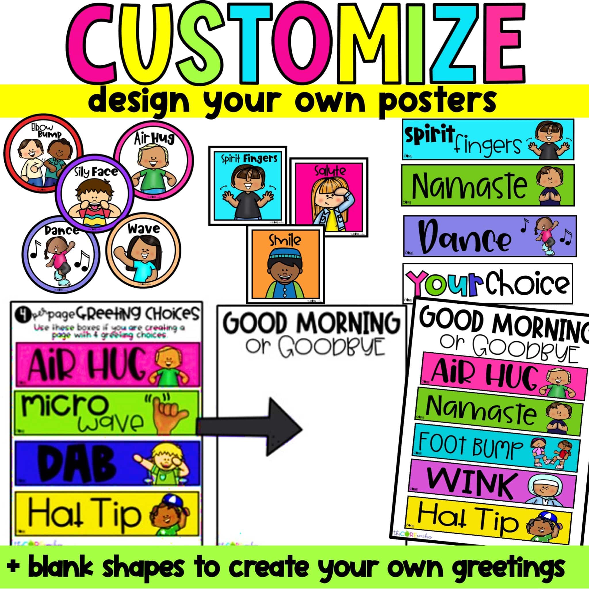 Morning Greeting Choices Morning Greeting Signs