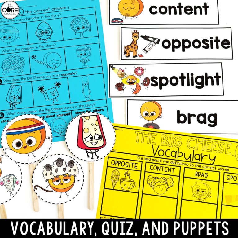 The Big Cheese Read Aloud Activities