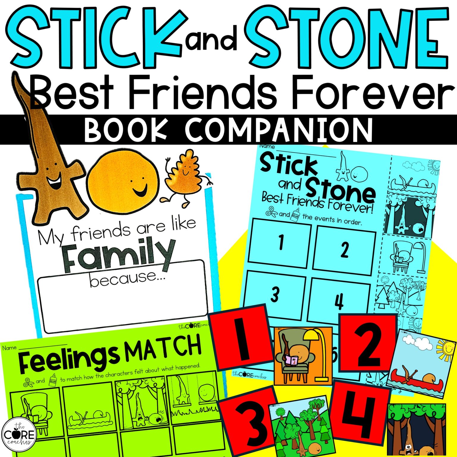 Stick and Stone Best Friends Forever Read Aloud Activities