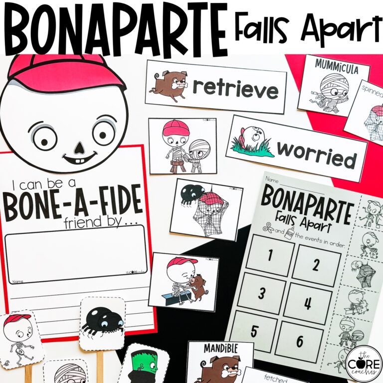 Bonaparte Falls Apart PREK Halloween Read Aloud Activities
